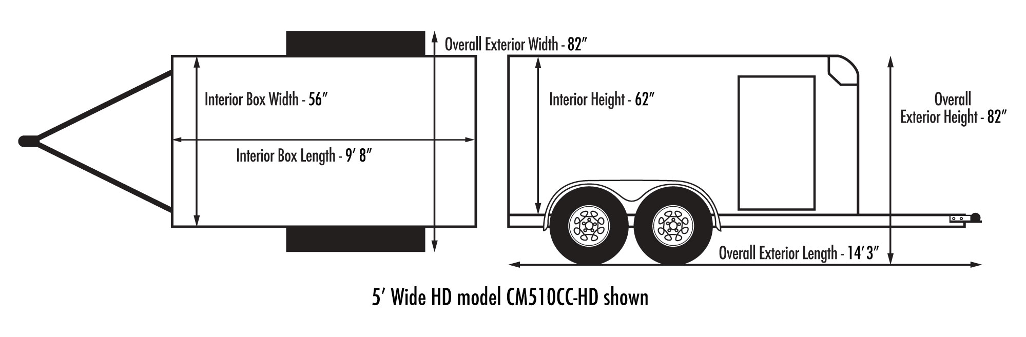 Custom Cargo 5 Wide Single Tandem Car Mate Trailers Inc